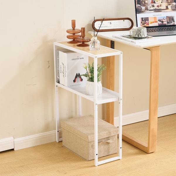 【耐荷重】天板10kg / 棚板3kg)。【本体重量】2.9kg.【横幅20cmのコンパクトさ】スペースの限られた洗濯機周りでも設置しやすい幅20cmのコンパクト設計。リビングや玄関に置いても邪魔にならないスリムな奥行。【インテリアに馴染む...