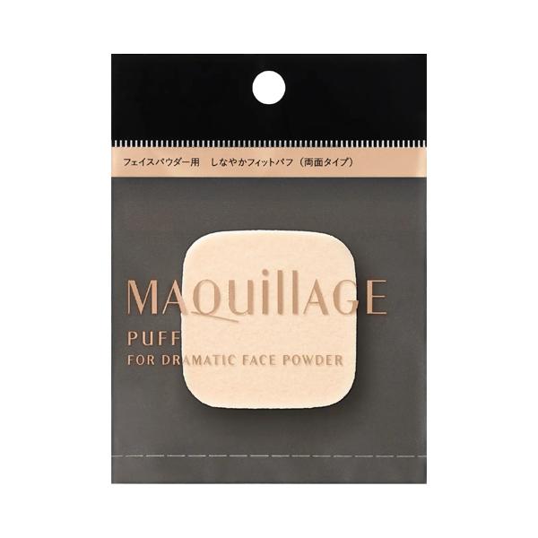 マキアージュ ドラマティックフェイスパウダーをふんわりしなやかに仕上げる極薄の両面パフです。起毛パフ面：パウダーが軽やかに広がり、均一でふんわりとした仕上がりを叶える肌あたりのソフトな起毛パフ面です。スポンジ面：自然なツヤを演出したい場合は...