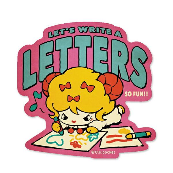 パフィーが真剣にお絵かきしているカワイイデザイン！！スマホの裏にも貼れるサイズのおしゃれなステッカーです。光沢ラミネートがされたツルツルした手触りです。