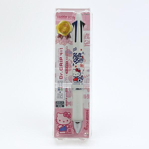 ハローキティのスラスラ書きやすいボールペンです。シンプルなデザインで持ち運びに便利なクリップ付き♪シャープペン＆ボールペンが一体型なっているので1本持っているでお仕事やお勉強もはかどること間違いなし！ついつい好きなキャラクターで揃えたくなる...