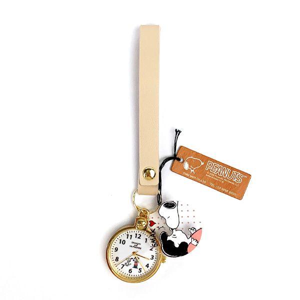 アクリルカバーが付いたストラップウォッチ。アクリルカバーをスライドすると、文字盤にも可愛いアートが！バッグに取り付けられるので、金属アレルギーで手首に時計を付けられない人や、さりげなく時間を確認したい人にピッタリのアイテム♪◆サイズ：17c...