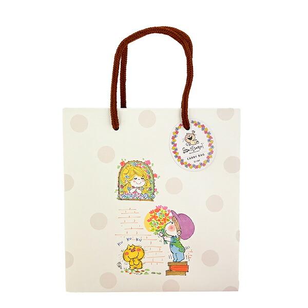 どこか懐かしさを感じる水森亜土のイラストのキャリーバッグです。ドット柄でとってもガーリー☆持ち手がしっかりしているので普段使いもできちゃいます♪サブバッグとしても◎亜土ちゃん好きの方へのお渡し用袋にすれば喜ばれること間違いなしです☆彡※こち...