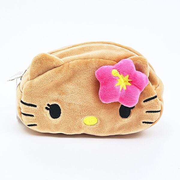 日焼けキティの可愛い、ひっくるんペンポーチです☆ペンケースとしてはもちろん、コスメを入れておくのにも便利☆ひっくり返すと、キティちゃんの表情が変わるので気分で変えれますよ☆彡