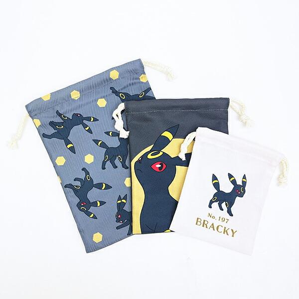 大中小の3サイズの巾着袋がセットになりました！いろいろな使い方を楽しんでくださいね♪◆サイズ：(L)約180x230mm、(M)約150x190mm、(S)約120x150mm