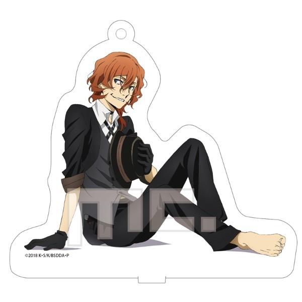 大人気の文豪ストレイドッグスからアクリルスタンドキーホルダーが登場☆彡組み立ててスタンドとしてもOK！ボールチェーンを付けてキーホルダーとしてもOKなので、あなたのお気に入りの使いたかで楽しんでください♪また、付属のパーツを組み立てると台紙...