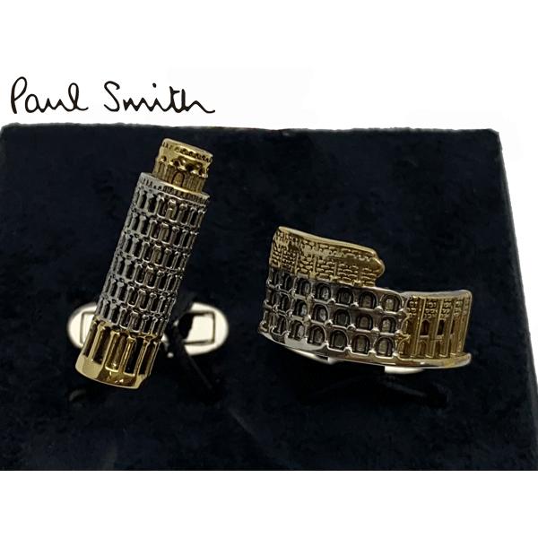 【ブランド】Paul Smith ポール スミス【商品名】ロゴ入り ピサの斜塔 X コロッセオ 形 カフリンクス カフスボタン【型番】M1A CUFF FSOUVN MEN CUFFLINK SOUVENIR TORRE DI PISA C...