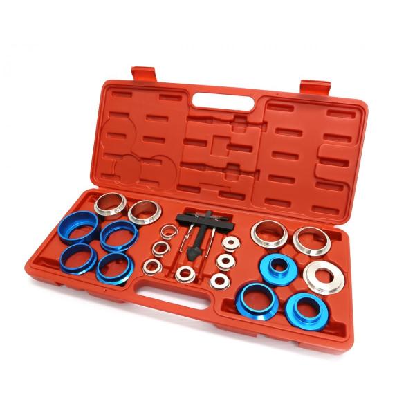 クランクシャフトやカムシャフトのオイルシール交換が可能なSST(特殊工具)です。クランクシャフトやカムシャフトなどの軸付きオイルシールの交換が、エンジンを載せたまま、ケースを分解せずに、FF車などのスペースの狭いエンジンルーム内でハンマーや...