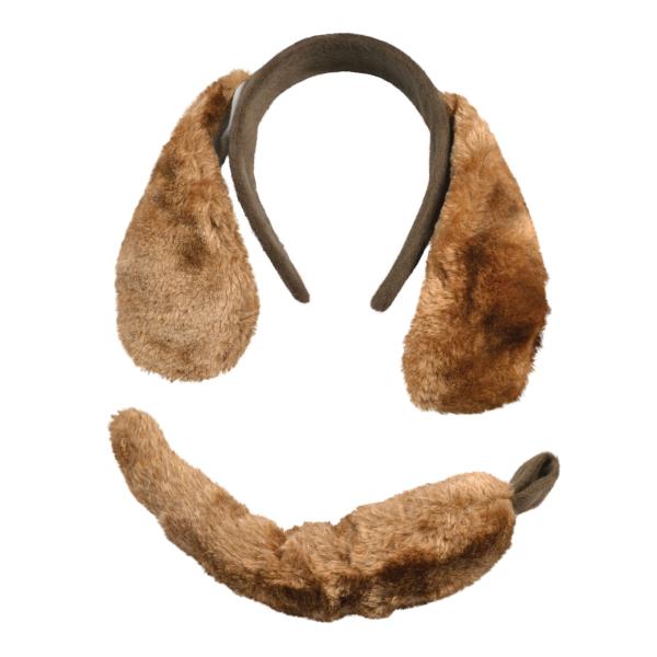 耳つきカチューシャとしっぽのセット。対象年齢: 6-9歳。※他は商品に含まれません。