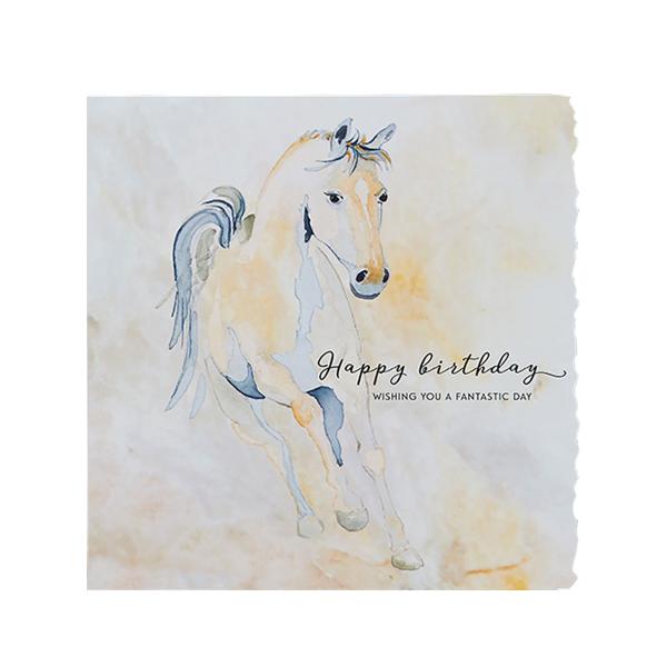 オリジナル水彩デザイン。マーブル地の背景にダイカットエッジ。内側が空白なのでメッセージを自由に入れられます。個別にセロハン包装されています。