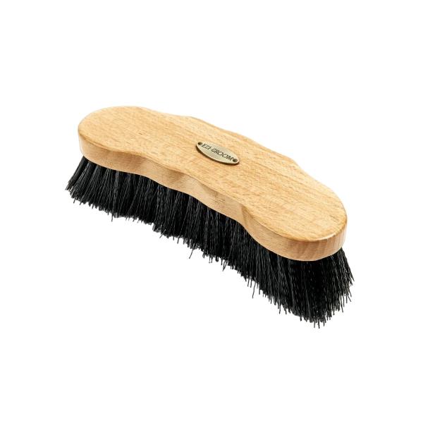 ビーチウッド素材ハンドル。L: 210mm。H: 60mm。デザイン: ロゴ。ハンドルの特長: 高いグリップ性、ラッカー仕上げ。耐久性があり、長く愛用できます。長さのある合成素材ブラシ毛。