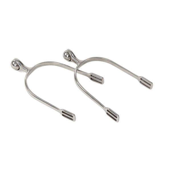 ステンレススチール製。W: 20mm。ノンマーキング。突いたり、引っ張たりすることなく、穏やかに馬を促せます。