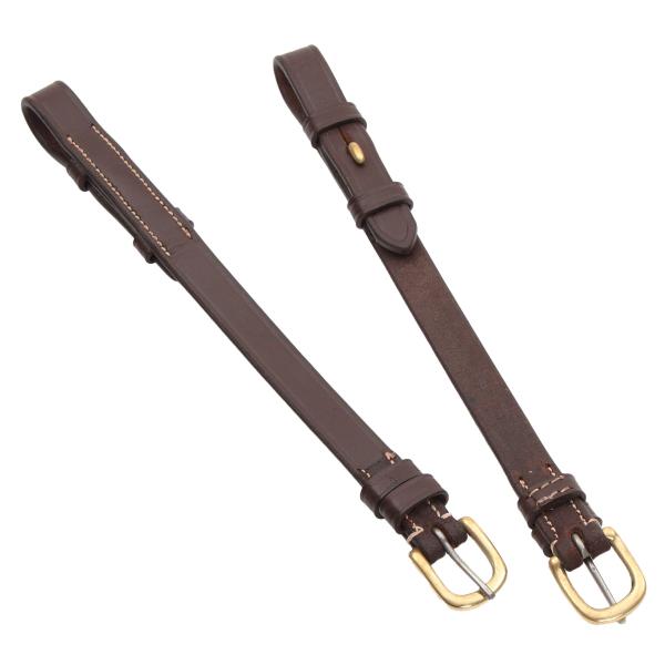 素材: 植物タンニンレザー。ブラス素材留め具、フックスタッドビレ。