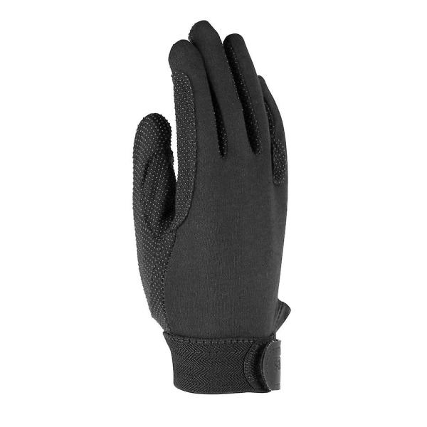 素材: コットン100%。伸縮性カフ。しっかりフィット。留め具: 面ファスナー留め。補強グリップ、ラバーグリップ。