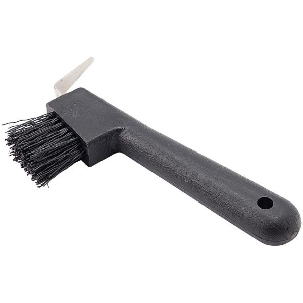 素材: 金属/プラスチック。ハンドルの特長: 吊り下げ用穴付き。メタル素材ピック。ナイロン素材ブラシ毛。泥の除去に。