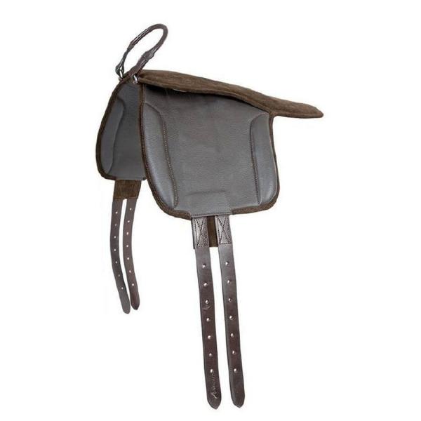 素材: ベジタブルタンニンレザー。サイズ: 15.5インチ。留め具: D環。ニーロール、ロール状バランスストラップ。取り外し可能なストラップ。丈夫で長持ち。スエードシート。