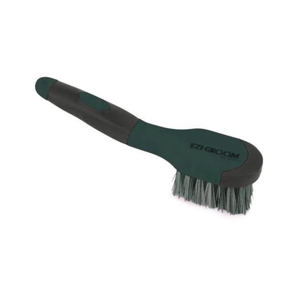 L: 255mm。H: 40mm。丈夫。握りやすいハンドル。吊り下げ用ループ。デザイン: ロゴ入り、ツートンカラー。合成素材ブラシ毛。