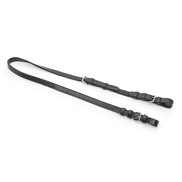 幅: 0.62インチ(約1.6cm)。留め具: バックル留めビレ。チフニー銜向け。ステンレススチール素材留め具。サイズ目安(馬の体高):スモールポニー-11-12ハンド(112-122cm)/ポニー-12-14ハンド(122-142cm)/...