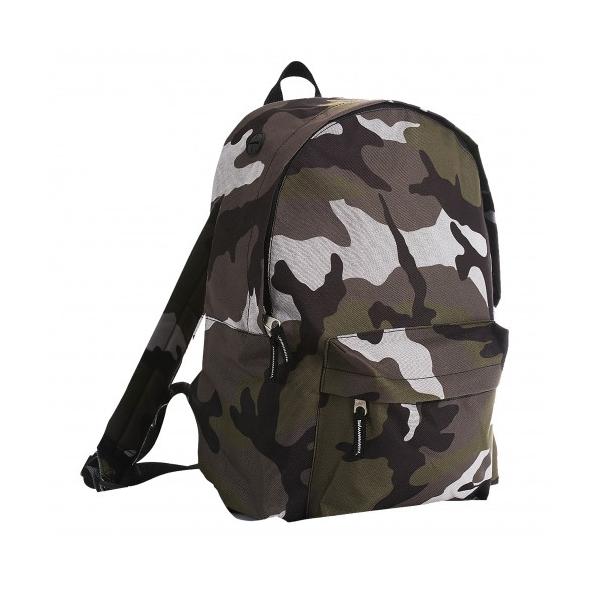 メインコンパートメントはファスナー開閉式。フロントにファスナーポケット。ナイロン製のキャリーハンドル。パッド入りサイズ調整可頑丈ストラップ。背中にパッド入り。素材:600Dポリエステル。サイズ:約40 x 28 x 14 cm。