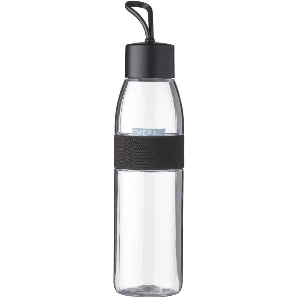 素材: ABSプラスチック、 PCTG。BPAフリー、食洗機対応。H: 110cm。W: 6cm。キャリーループ、密閉、スクリュートップ。デザイン: ロゴ、テキスト。パッド印刷用に最適。容量: 500ml。環境にやさしい製品。※洗浄時にはゴ...