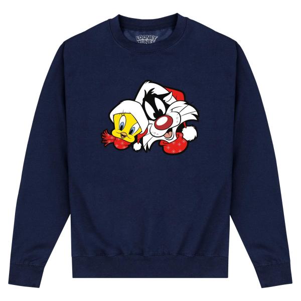 素材: リングスパンコットン80%、ポリエステル20%。デザイン: プリント。キャラクター: シルベスター、トゥイーティー。生地厚: 280gsm。裾: リブ。ネックライン: クルーネック、リブ。袖のタイプ: 長袖。袖口: リブ。ネックテー...