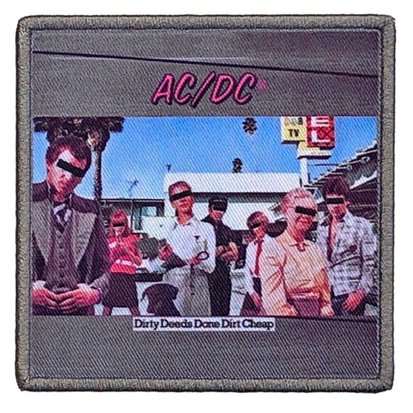 素材: コットン。織地。L: 86mm。W: 86mm。デザイン: アルバムアートワーク、刺繍、ロゴ、プリント、スタンダード。オフィシャルライセンス商品。丈夫、オーバーロック仕上げの縁。