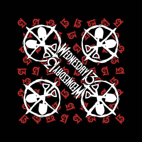 素材: コットン100%。L: 55cm。W: 55cm。デザイン: ロゴ、リピート柄、スクリーンプリント。オフィシャルライセンス商品。ヘム加工エッジ。