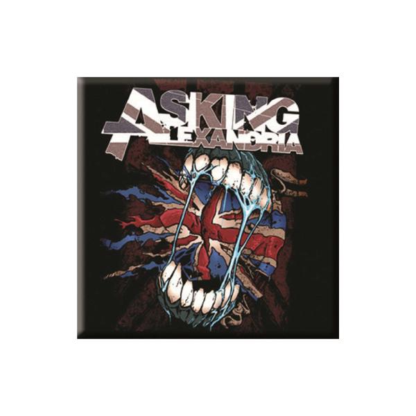 デザイン: フラグ、ロゴ、モンスター。H: 75mm。W: 75mm。パッケージ: セロハン包装、ユーロフック、リテールパッケージ。オフィシャルライセンス商品。