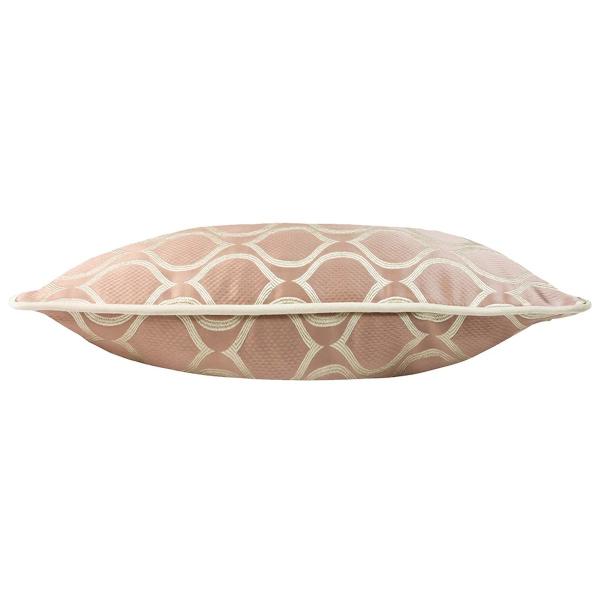 ※カバーのみ。クッションパッドは別売です。予めご了承下さい。素材: ポリエステル100%。デザイン: 刺繍入り、長方形、リバーシブル。トリム: パイピング。留め具: ファスナー。