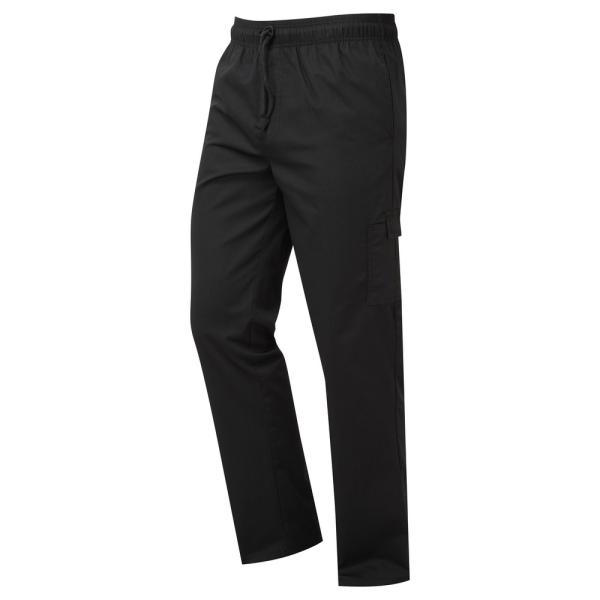 サイズ(ウエストcm): XS(71-76)、S(81-86)、M(86-91)、L(91-96)、XL(96-101)、2XL(106-111)、3XL(111-116)。素材: ポリエステル65%、コットン35%。面ファスナー留めカーゴ...