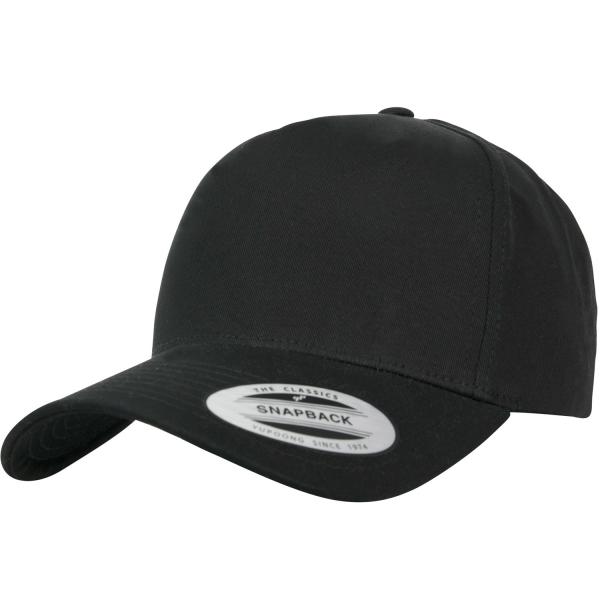 素材: コットン100%。5枚パネル。カーブバイザー。スナップバック。サイズ:58cm。