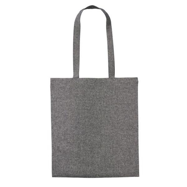 素材: リサイクルコットン100%。L: 42cm。W: 38cm。デザイン: 無地。持ち手の特徴: ロング。生地厚: 150gsm。持ち手つき。コンパートメント: メインコンパートメントx1。サステナビリティ: 安全な繊維製品の証エコテッ...