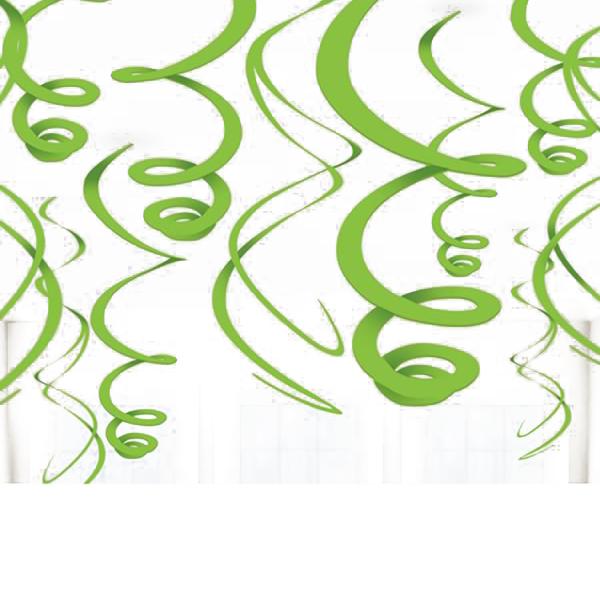 パーティーの飾りつけにピッタリなスワールデコレーション。サイズ: 55.8cm (22in)。