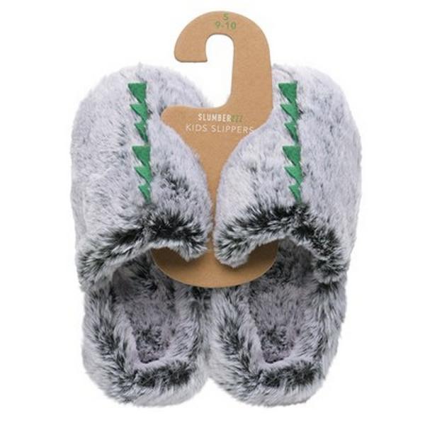 アッパー:プラッシュ。プラッシュ素材ライニング。インソール: クッション性。アウトソール:TPR。フラット。デザイン: コントラストカラー、恐竜の背びれ。スリッポン。サイズ(イギリスサイズ):16.5cm(9-10Child UK)、18....