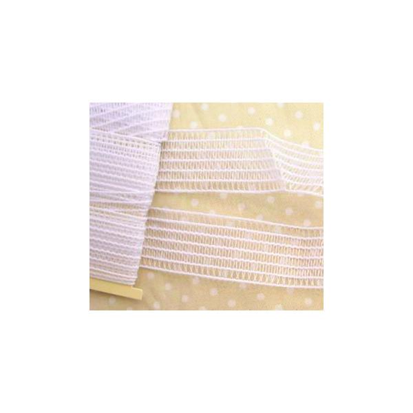 ギャザーが均等にきれいにできるテープです。ゴムを通すよりソフトにできます。ギャザーをつけたいところにこのテープを縫い付けるだけです。スモックブラウスの袖や胸元に使うとやわらかくていいですよ〜。ええやん！大阪商店街