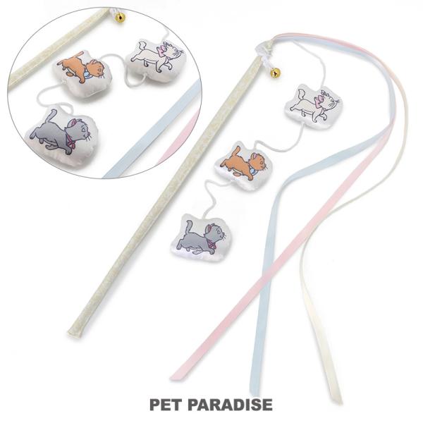 ■商品サイズ/ 棒：40cm サテンリボン：約60cm■主素材/ポリエステル★HOTキーワード★ネコ ねこ cat 猫用品 室内用 子猫 かわいい 可愛い イヌ いぬ 犬 ペット ペット用品 ねこじゃらし おしゃれ かわいい TOY cat