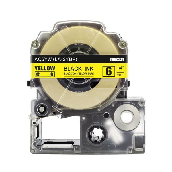 ★高品質なのに低価格！★裏紙の中央にスリット（切込み）が入っているのではがしやすい！KING JIM TEPRA PRO用互換テープカセットテープ幅　：6ｍｍテープ長さ：8ｍ※ハーフカット機能には対応しておりません※メーカー純正品ではありま...