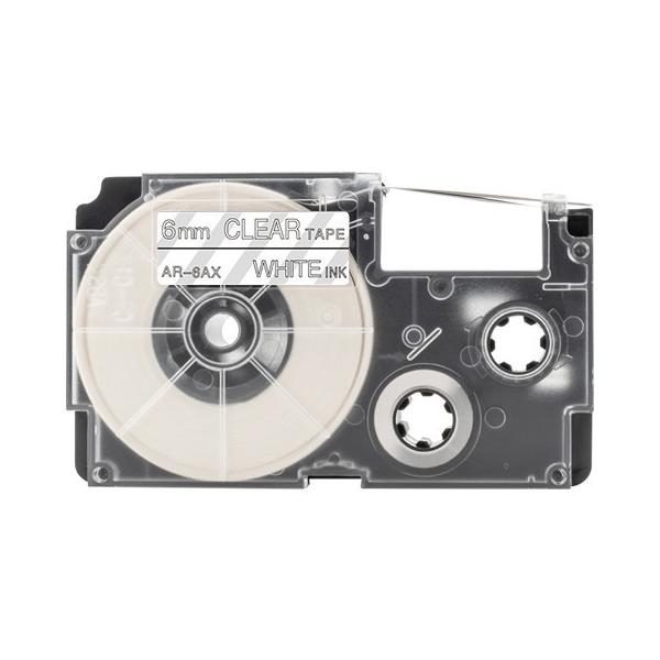 ★高品質なのに低価格！★裏紙の中央にスリット（切込み）が入っているのではがしやすい！CASIO NameLand 用互換テープカセットテープ幅　：6ｍｍテープ長さ：8ｍ※メーカー純正品ではありませんが、高品質で問題なく使用できます。純正品に...