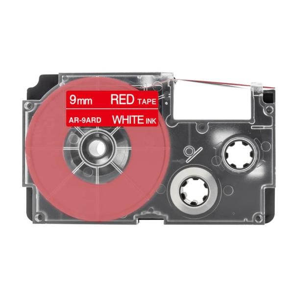 ★高品質なのに低価格！★裏紙の中央にスリット（切込み）が入っているのではがしやすい！CASIO NameLand 用互換テープカセットテープ幅　：9ｍｍテープ長さ：8ｍ※メーカー純正品ではありませんが、高品質で問題なく使用できます。純正品に...