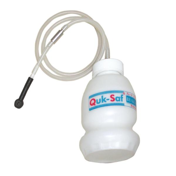 フルードの逆流を防止するワンウェイチェックバルブ付のブリーダーです。<br>タンク容量:1.0L<br>ホース長さ:1.1m