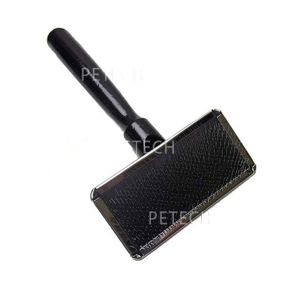 ◆メール便対応商品。【国産品の犬猫スリッカー】ケイプロ　ステンレスロングティ・スリッカー(国産)は極細で弾力性に優れたステンレスピンです。錆びに強く、更にピンの植毛数が多く、ゴムラバーを超ソフトに被毛や皮膚に優しく、モツレ毛や残り毛をスイて...