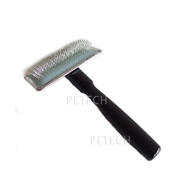 ◆メール便対応商品。【Round Top Pin　ハイ・スリッカー　ソフト90】スリッカーブラシをグレードアップさせた　ラウンドトップピンのハイスリッカーです。ピンの先端が丸く加工を施してあるため、皮膚・被毛に傷を付けにくく、ワンちゃんにも...