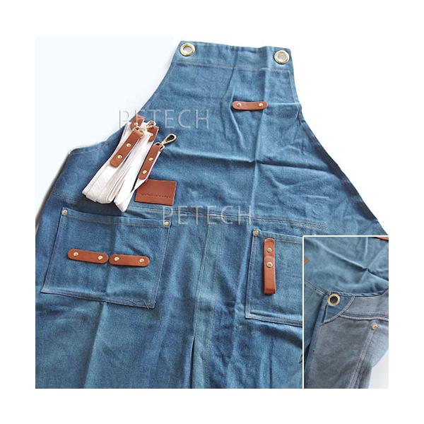 ◆メール便対応商品。プロの声に耳を傾けて完成した、特別なデニムエプロンです。他社のデニム素材と違い、柔らかいテクスチャーでちょうどいい厚さのデニムエプロン。座ったりしゃがんだり楽にできる長めスリットや、鋏やコームなどを入れられる丁度いいポケ...