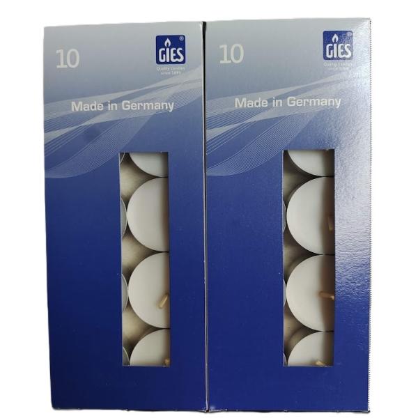 クリックポスト発送で送料無料色：乳白色燃焼時間：約4時間直径：3.5cm高さ：1.5cm重さ：1個あたり10gドイツ製使用上の注意◆燃えているキャンドルから目を離さないでください。◆キャンドルの火は子供やペットの手の届かないところに保管して...