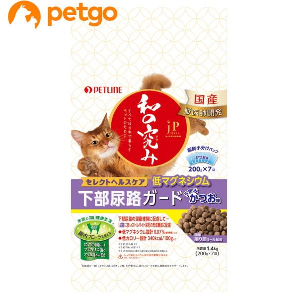 すべては日本で暮らすペットのために、JPスタイル 和の究み。国内での研究、開発、国内製造、原材料にこだわり、日本のペットのライフスタイルを究めたプレミアムキャットフードです。乳酸菌の一種「フェカリス菌」と「オリゴ糖」をＷ配合し、「腸内フロー...