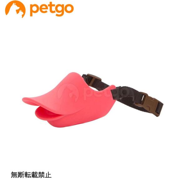 犬の口をよりしっかり閉じられる形状です。歯が見えずグルーミング中に傷をつける恐れがありません。空気と水を通す穴が開いているので、閉塞感を軽減します。口回り約17cm