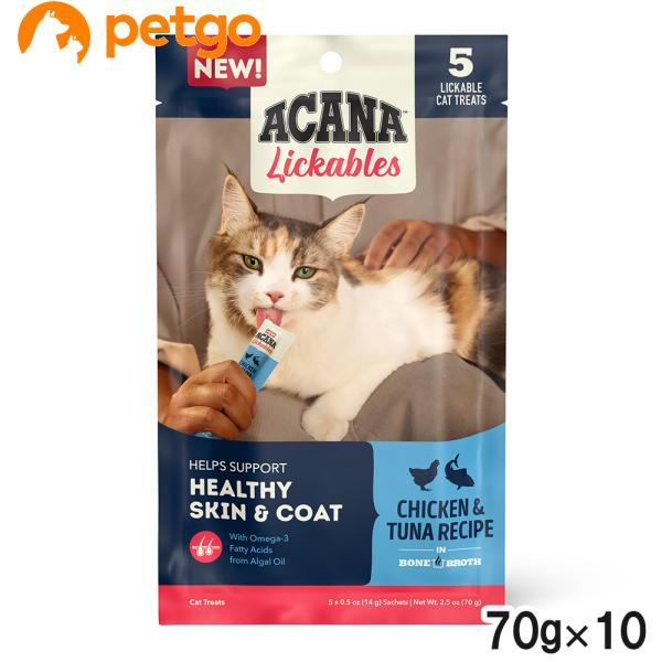 セット販売のため単品での返品は一切お受けしておりません。予めご了承ください。ACANAリッカブル チキン＆ツナレシピ キャットトリーツは、断続的または補助的な給与のみを目的としています。