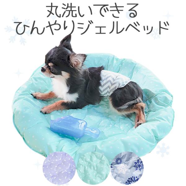 商品名：Petifam ひんやりジェルベッドサイズ：直径50×高さ5(cm)カラー：パープル/グリーン/ブルー素材：ポリ塩化ビニル・中綿・冷感ジェルJANコード：パープル：4580756811571グリーン：4580756811588ブルー...