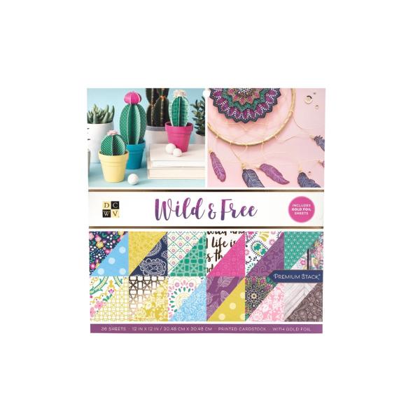 12インチ　36枚入り両面柄ペーパーパッドです♪スクラップブッキング、アルバム、カード、ミクストメディアなどを、すべてのペーパークラフト作品に最適です。ゴールドフォイル加工のペーパーが含まれています。スクラップブッキングアルバムペーパーパッ...