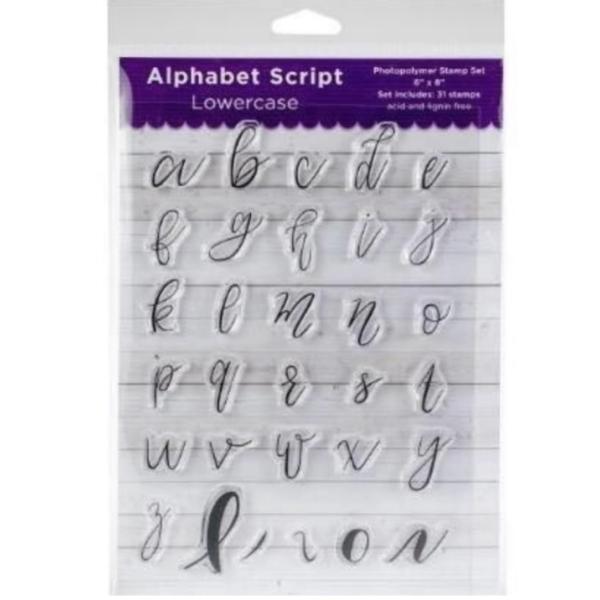 用途が広く使いやすいスタンプセットです。美しくエレガントなカード作成プロジェクトを作成するのに最適です。小文字のアルファベットスクリプトが入っています。バッキングシートに26枚のスタンプがセットされています。■6x8インチ