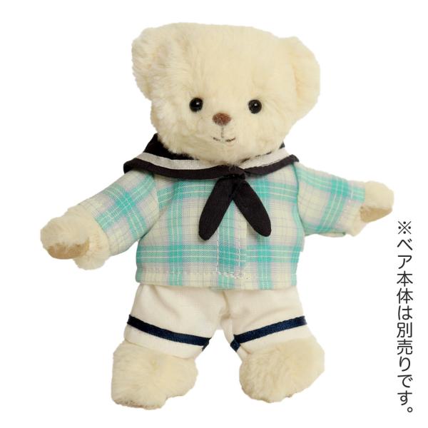 ・身長12cm（プティルウ4Sサイズ）のマスコット用・【メール便対象商品】…6点まで同梱発送可・ギフトラッピング希望の場合は、宅配便をご選択ください■サイズ＜セーラーシャツ＞着丈:6cm、身幅:7cm、天幅:4cm、袖丈:3cm＜ショートパ...